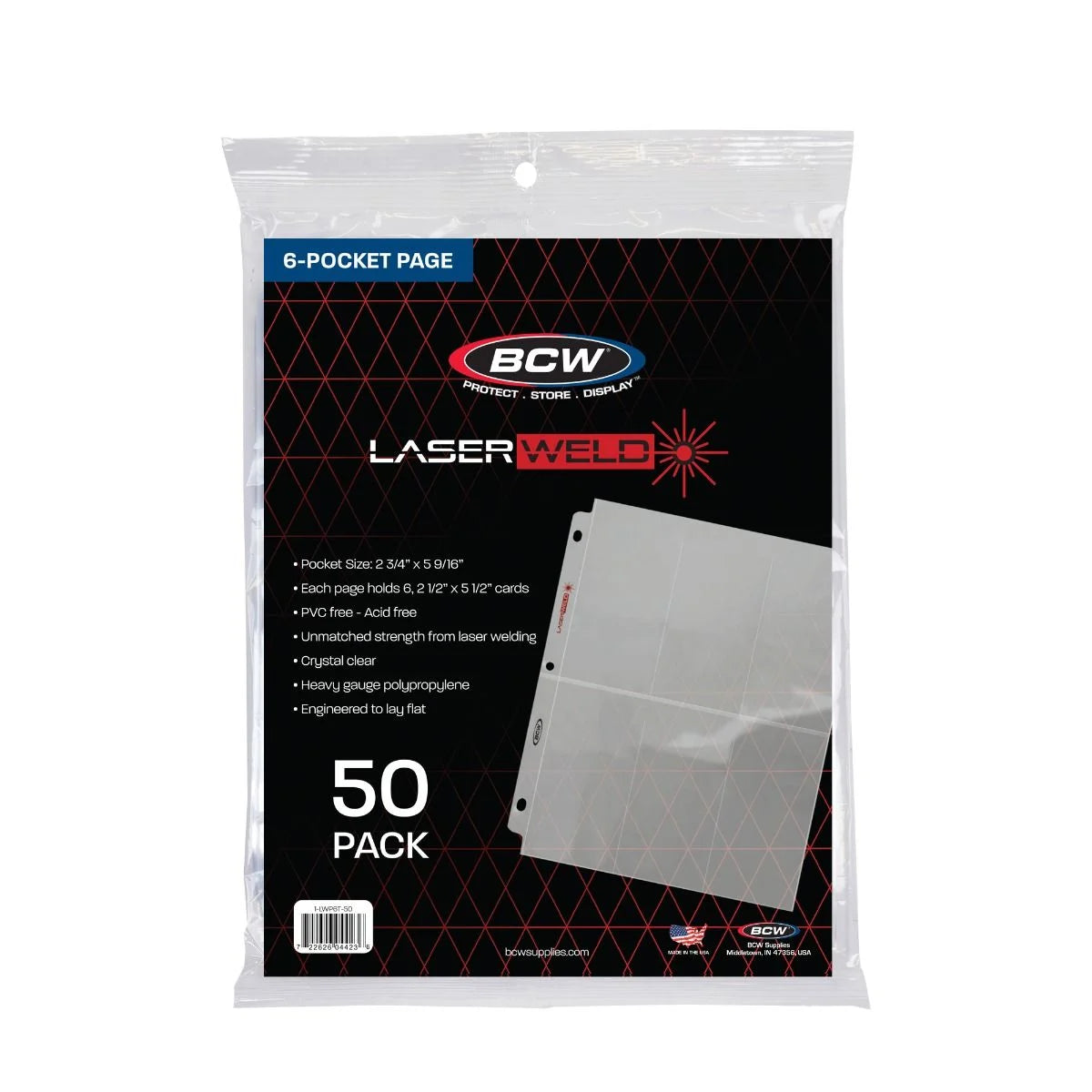LaserWeld® 6-Pocket Page (50 CT. Pack) – Overtime Sportscards