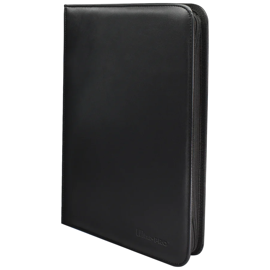 Ultra Pro - VIVID Black 9 Pocket zippered Pro-Binder - Holds 360 Cards ...
