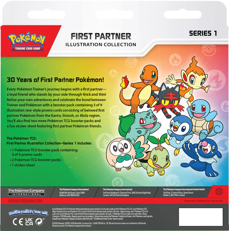 Pokemon - First Partner Illustration Collection - Series 1 – Overtime ...