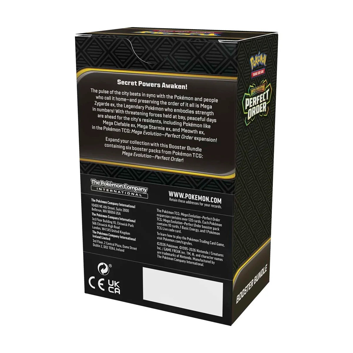 Pokémon PERFECT ORDER -Booster Bundle - MEGA EVOLUTIONS ME3 – Overtime ...